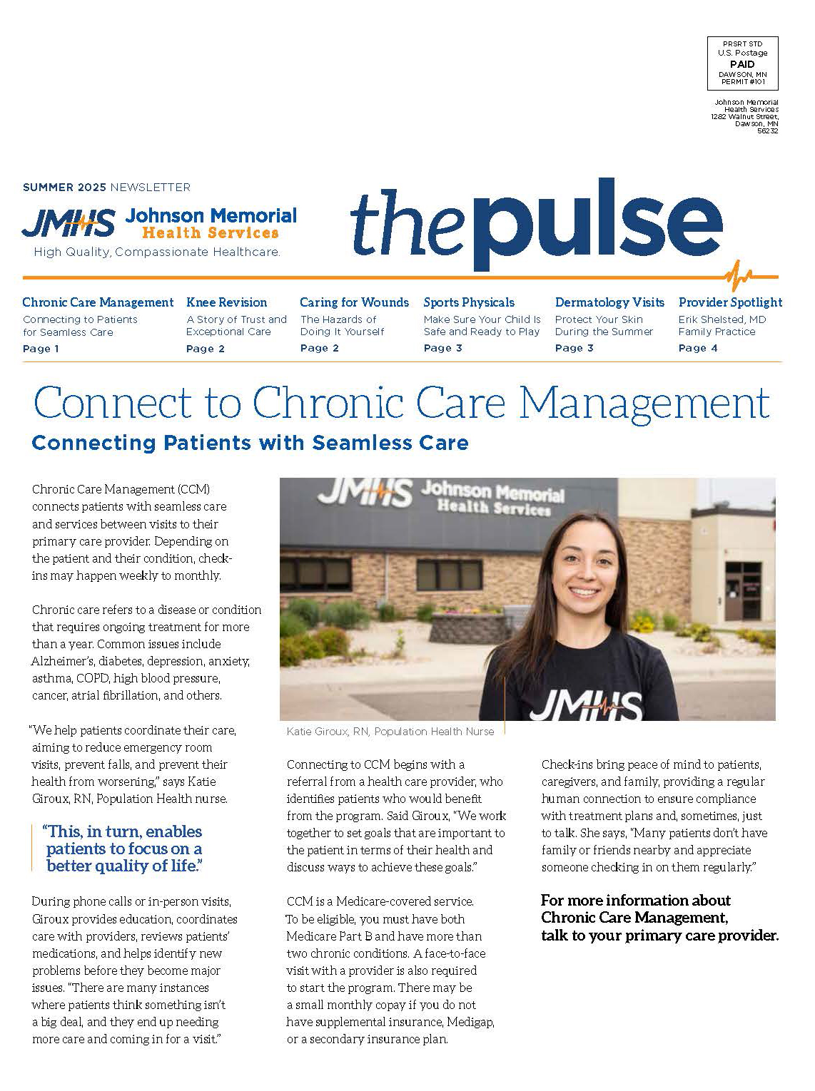 The Pulse - Johnson Memorial Health Services